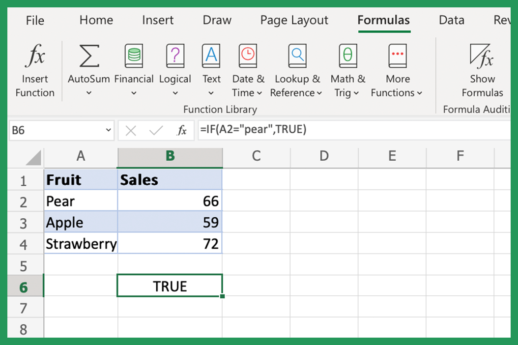 How To Use True And False In Excel Classical Finance