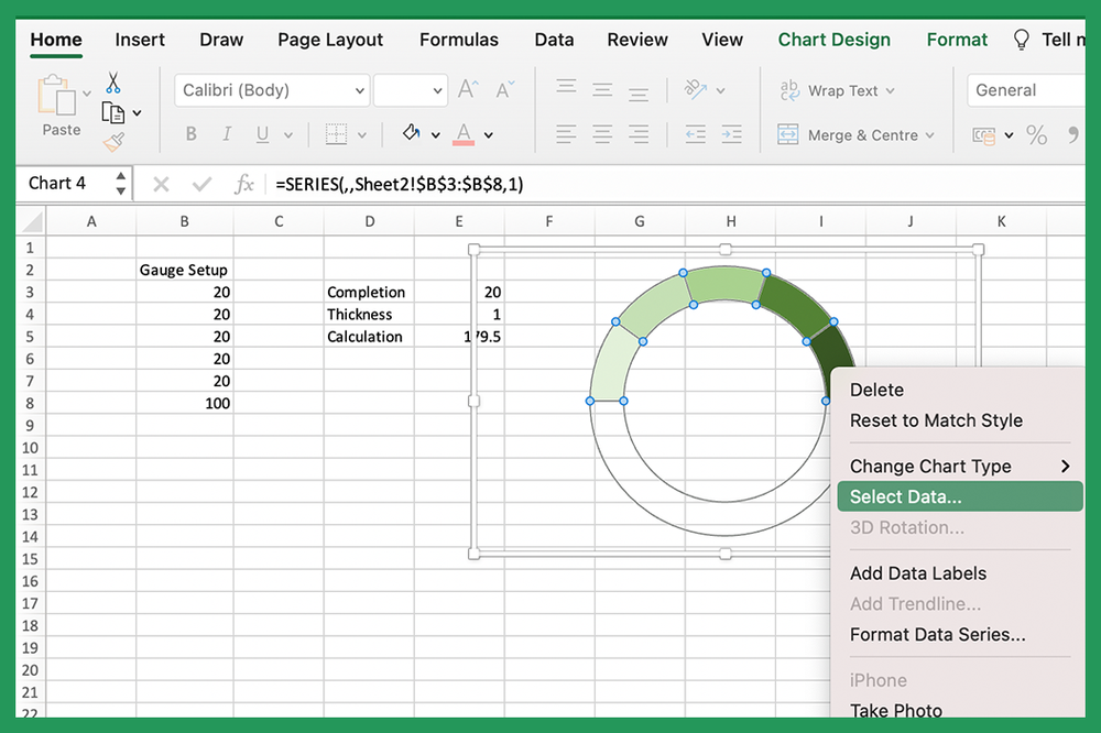 How To Make A Gauge Chart In Excel (Windows + Mac)