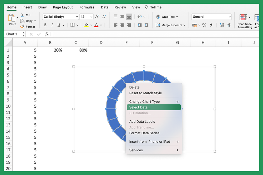 How To Make A Gauge Chart In Excel (Windows + Mac)