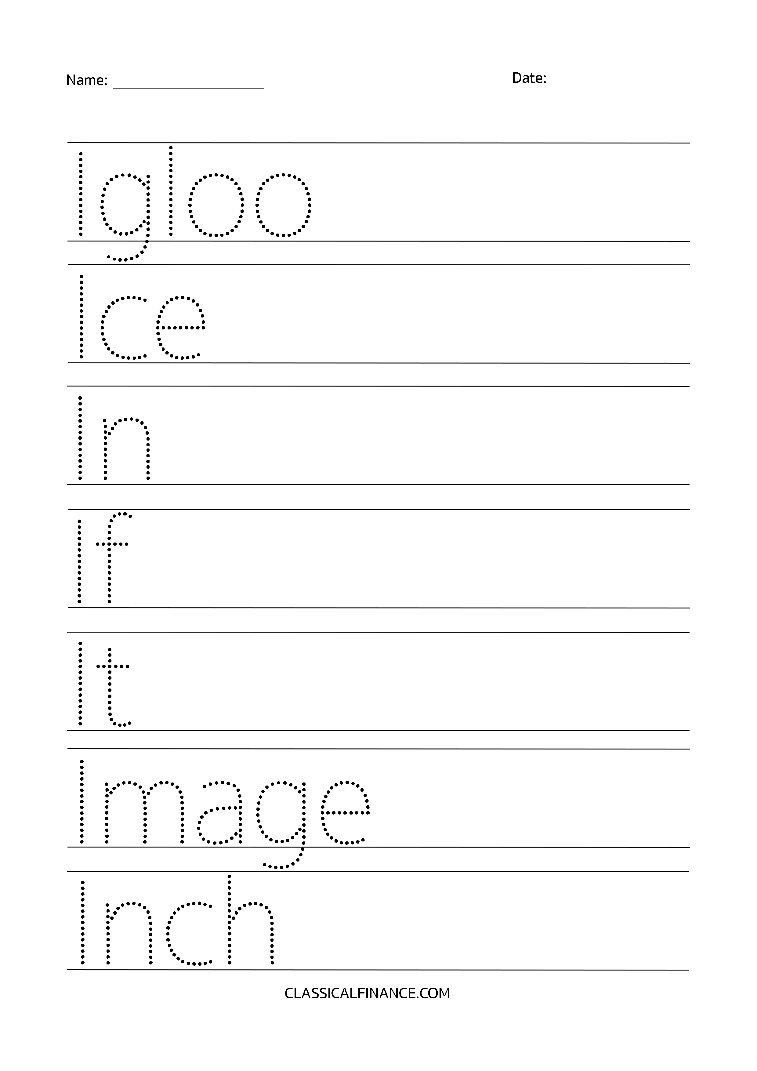 Letter I Worksheets - Trace, Draw, Learn