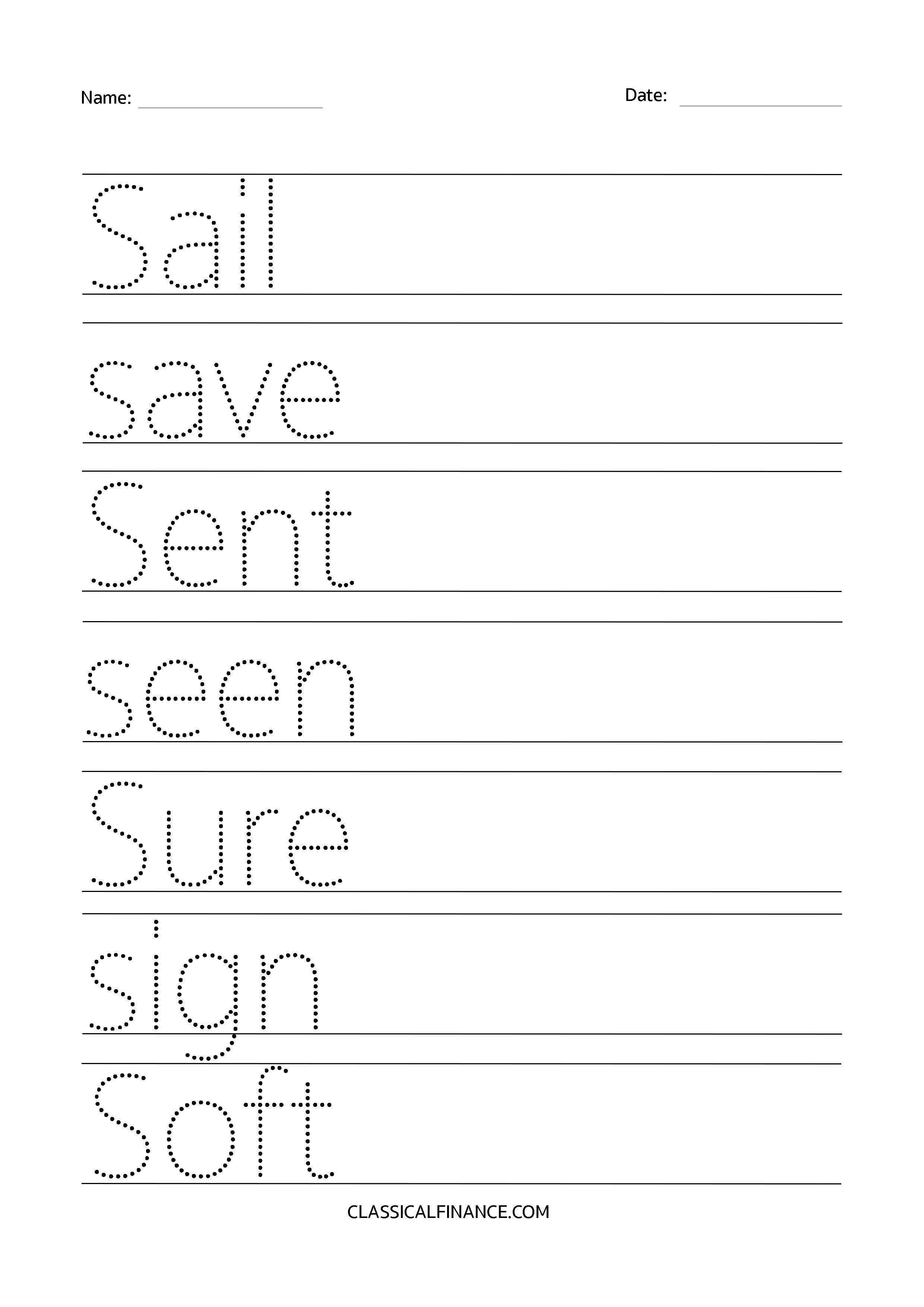 Letter S Worksheets - Trace, Draw, Learn