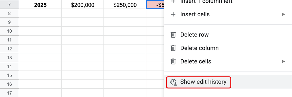 How to See Edit/Version History in Google Sheets