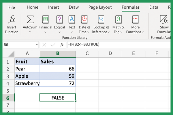 How To Use True and False in Excel - Classical Finance