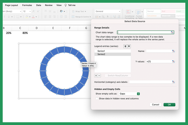 How To Make A Gauge Chart In Excel (Windows + Mac)