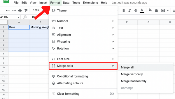 How to Merge Cells in Google Sheets | Classical Finance